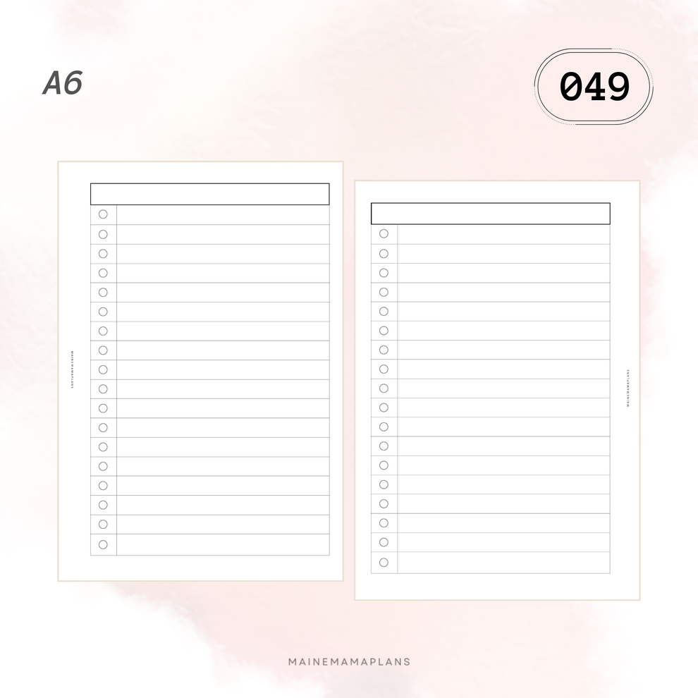 049: Simple Bubble Checklist – MaineMamaPlans